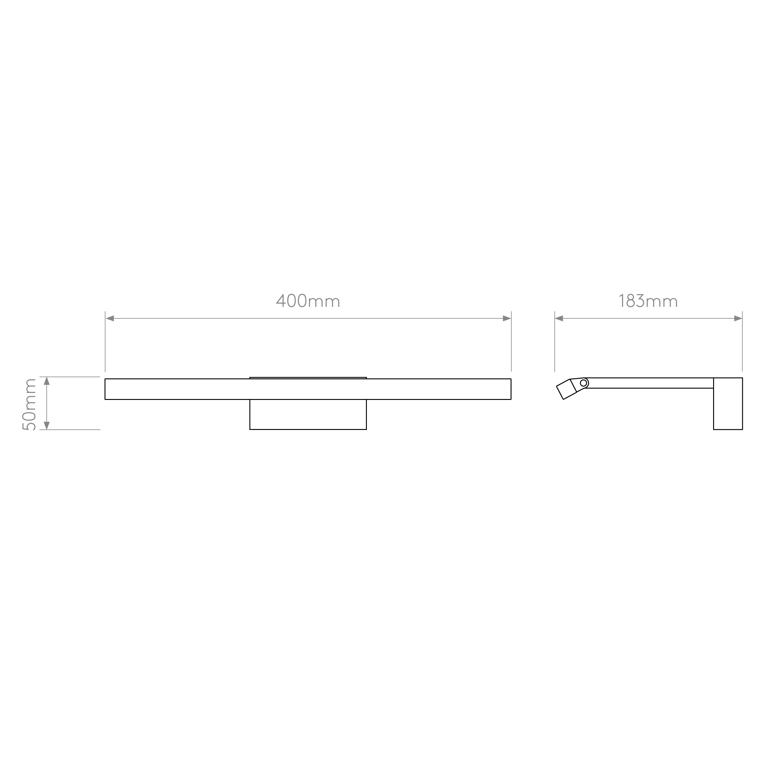 Astro Mondrian 400 Bronze LED Picture Light (1374036) | UKES