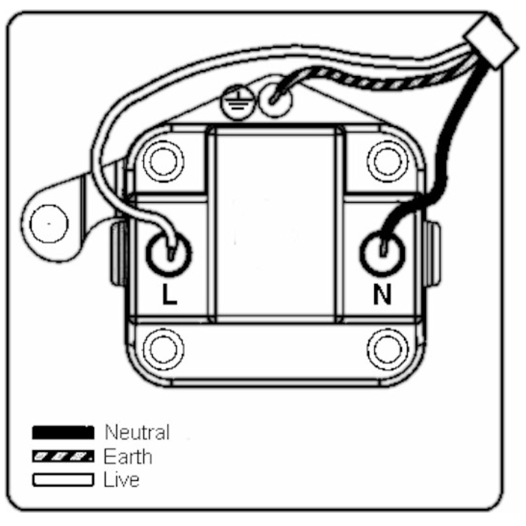 Hamilton Sheer G2 Satin Brass 1 Gang 5A Unswitched Socket with Black ...