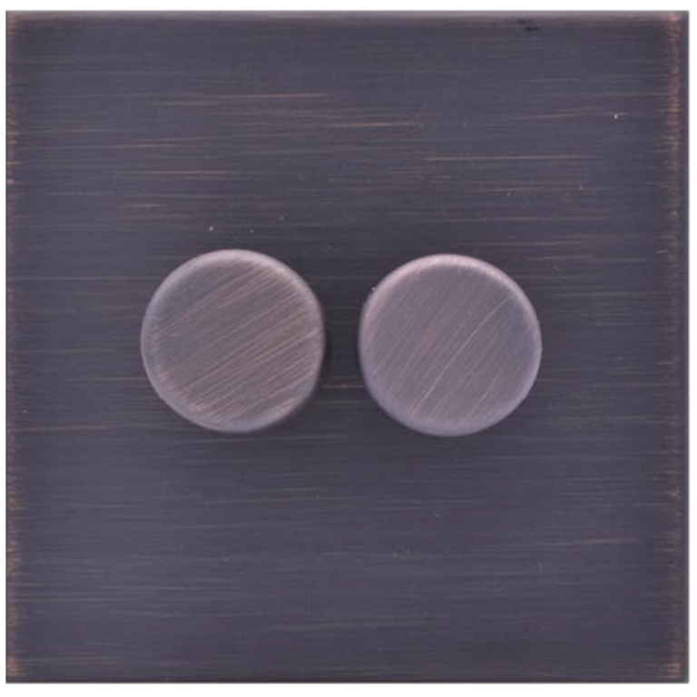 Hamilton Sheer G2 Etrium Bronze 2 Gang 100W 2 Way Push On/Off Rotary ...