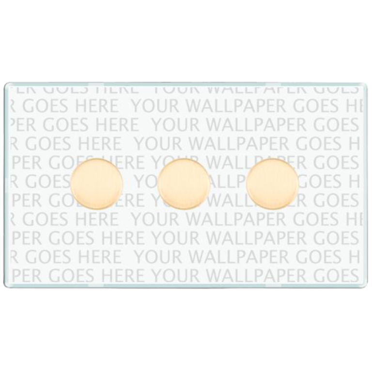 Hamilton Perception CFX Clear 3 Gang 250W 2 Way Push On/Off Rotary LED ...