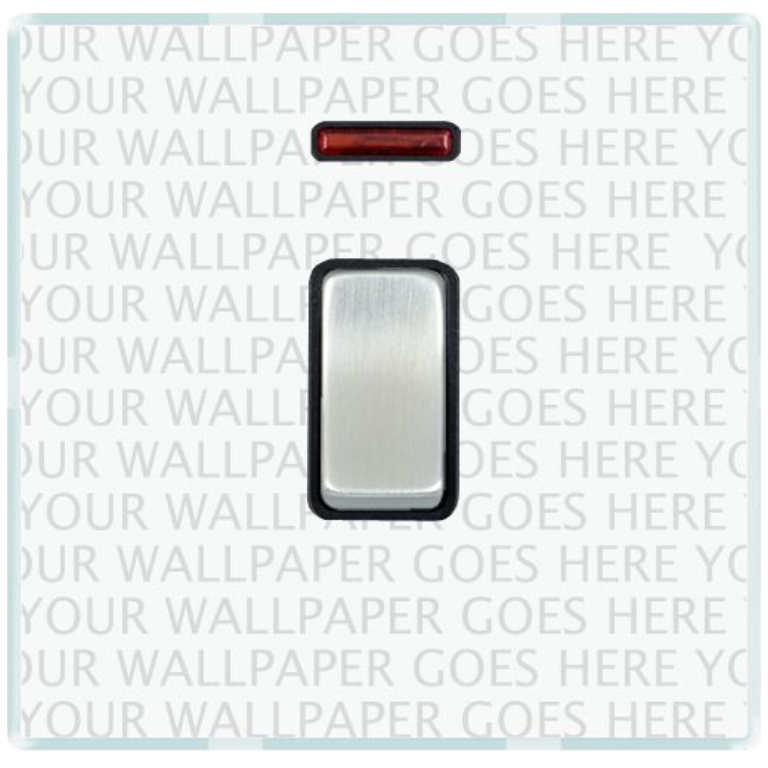 Hamilton Perception CFX Clear 1 Gang 20AX Double Pole Switch and Neon ...