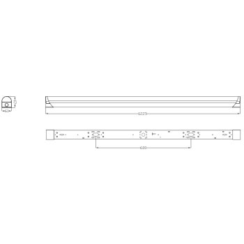Knightsbridge 4ft 22W 4000K LED Batten | UKES