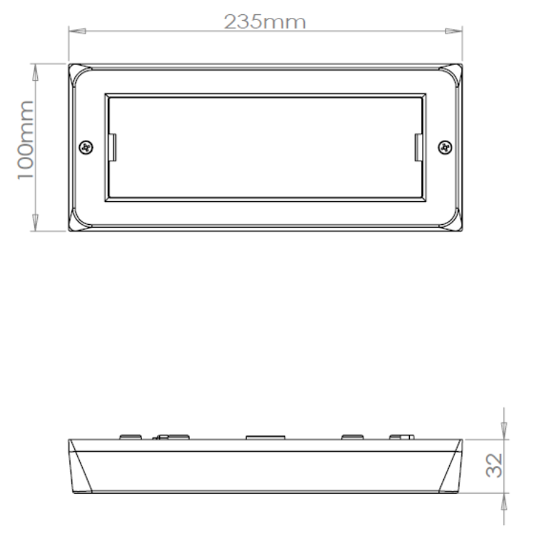 Knightsbridge 5W Surface Mount Black LED Brick Light - CCT Adjustable ...