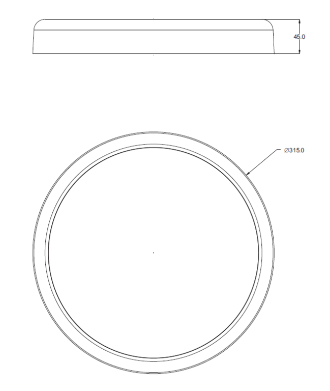 Knightsbridge Grey Bezel for BT14 Bulkheads | UKES