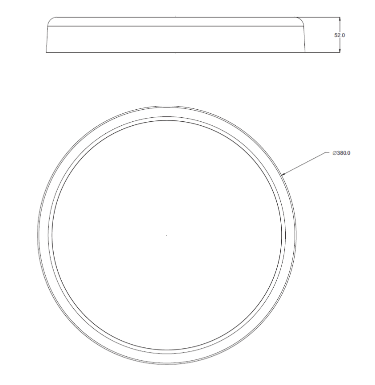 Knightsbridge Grey Bezel for BT20 Bulkheads | UKES