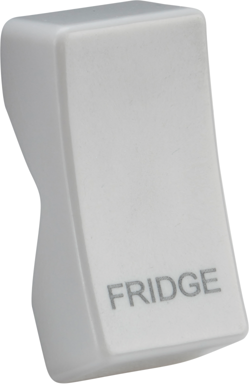 Knightsbridge Grid White Curved Edge Module Rocker Switch Cover Marked ...