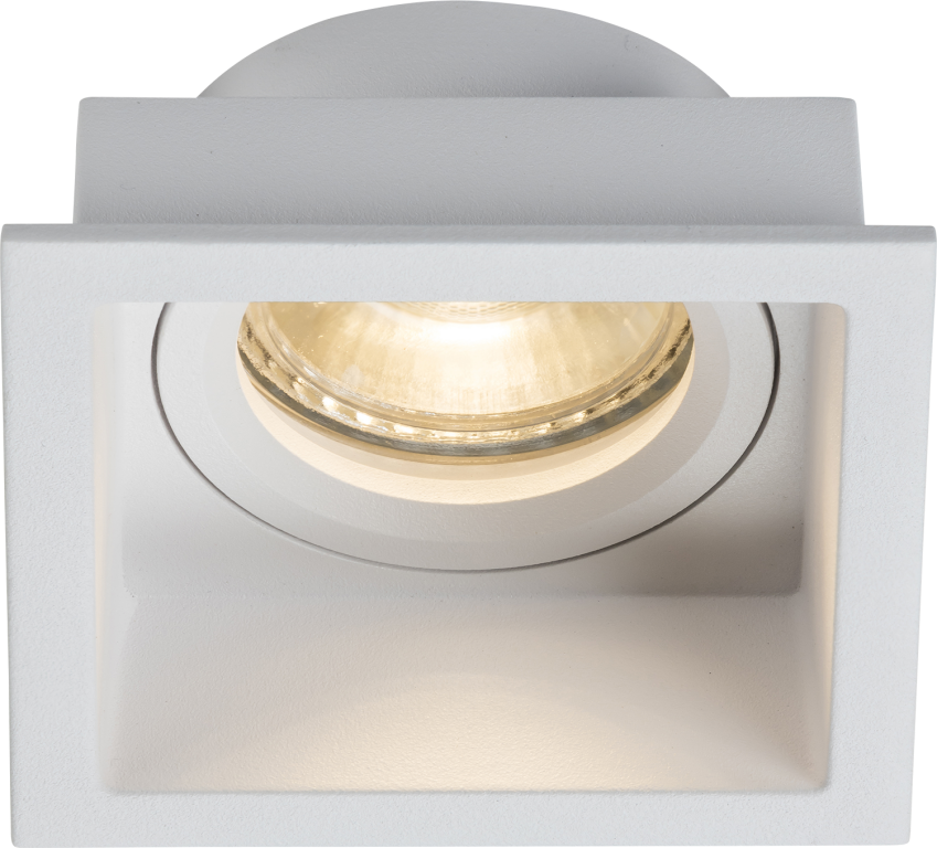 Knightsbridge Dipa Anti-Glare 10W Fixed GU10 Downlight with Square ...