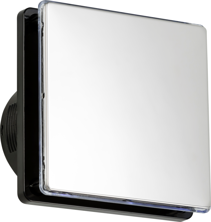 Knightsbridge 100mm/4 Inch Polished Chrome LED Backlit Extractor Fan ...