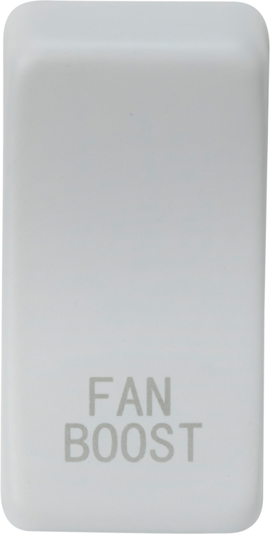 Knightsbridge Grid Matt White Module Rocker Switch Cover Marked ‘FAN ...