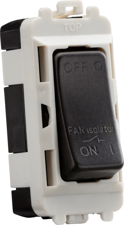 Knightsbridge Grid Smoked Bronze 10A 3 Pole Fan Isolator Switch Module ...