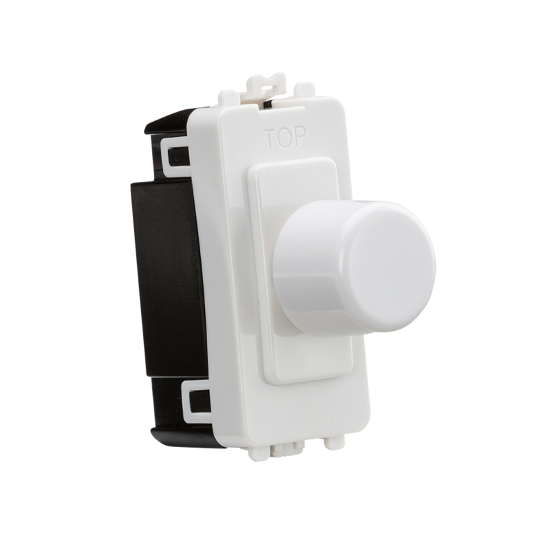 Knightsbridge Grid White 6A 2 Way Dummy Dimmer Module | UKES