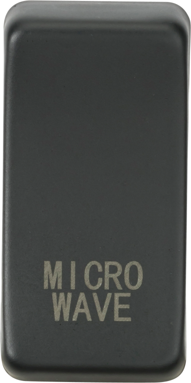 Knightsbridge Grid Anthracite Module Rocker Switch Cover Marked ...