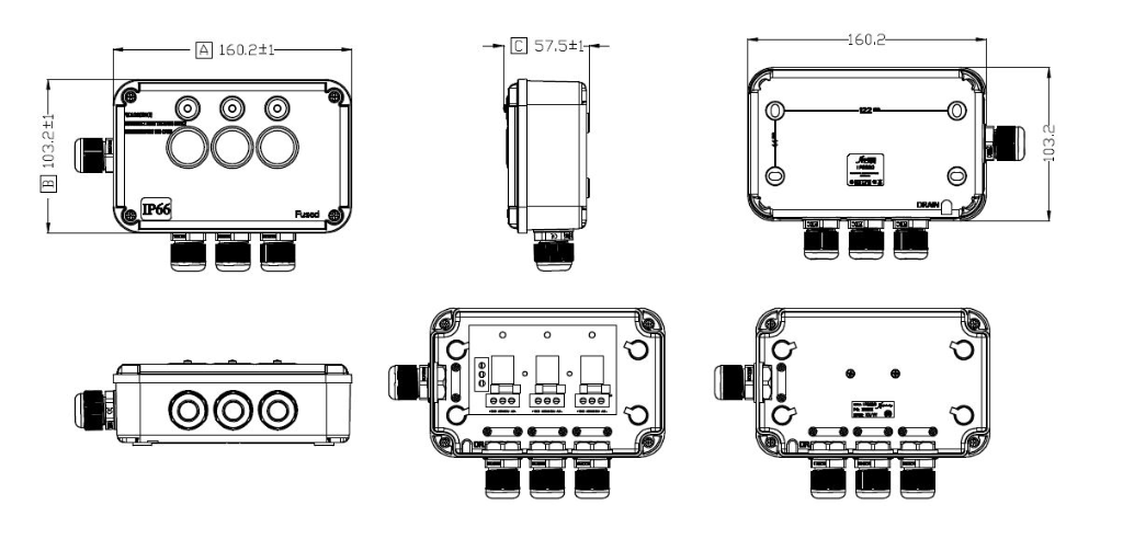 Knightsbridge Weatherproof IP66 13A 3 Gang Outdoor Switch Box - Black ...
