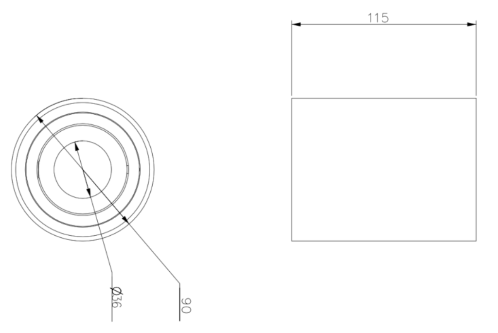 Knightsbridge Oran Surface Round White 10W Tilt GU10 Downlight | UKES