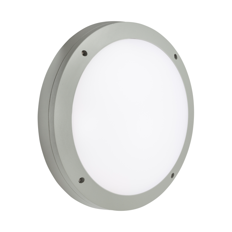 Knightsbridge Sherpa Grey 18W CCT Adjustable LED Bulkhead | UKES