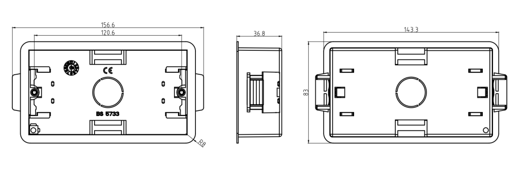 Knightsbridge Double 35mm Dry Lining Box | UKES
