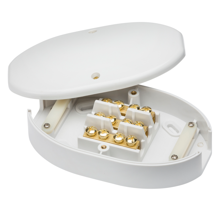 Knightsbridge 60A White Junction Box - 3 Terminals | UKES