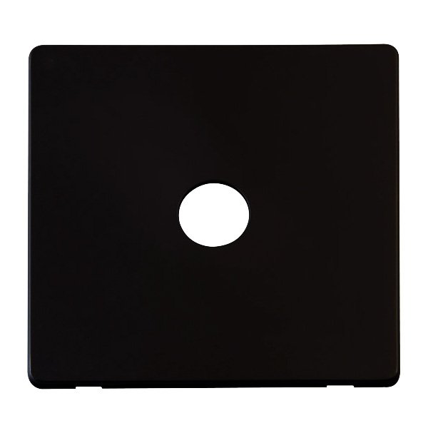 Click Definity Metal Black Single Unshielded Coaxial Socket Outlet with ...