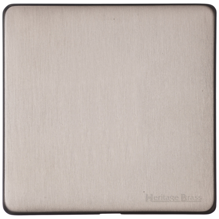 Heritage Brass Vintage Aged Pewter Single Blank Plate | UKES