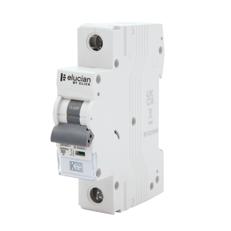 Elucian 32A B Curve 6kA Single Pole MCB | UKES