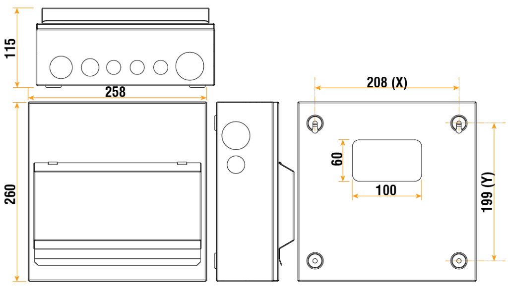 Elucian 8 Way Consumer Unit - 100A Mains Switch | UKES