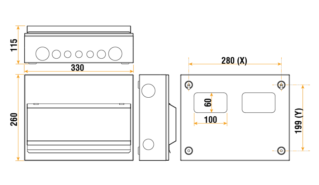 Elucian 10 Way Consumer Unit - 100A Mains Switch, T2 Surge Protection ...