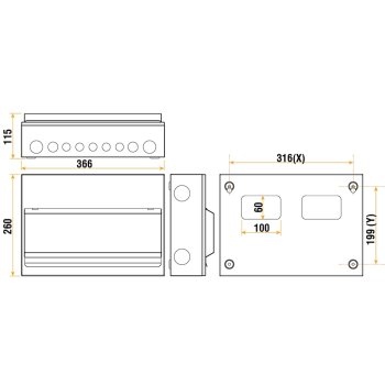 Elucian 12 Way Consumer Unit - 100A Mains Switch, T2 Surge Protection ...