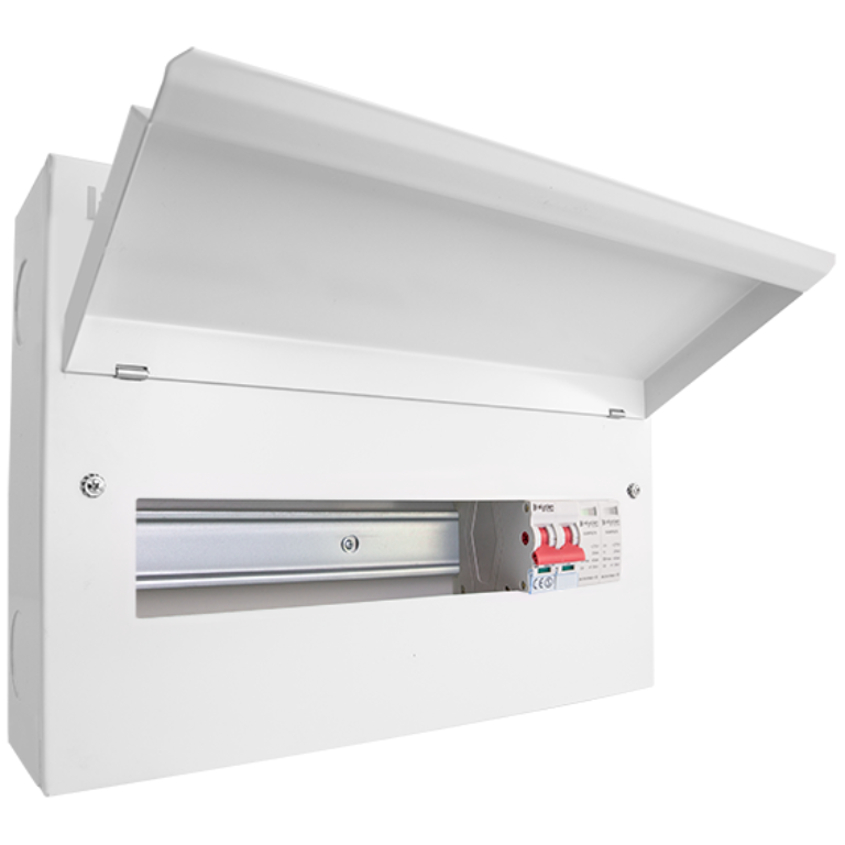 Elucian 12 Way Consumer Unit - 100A Mains Switch, T2 Surge Protection ...