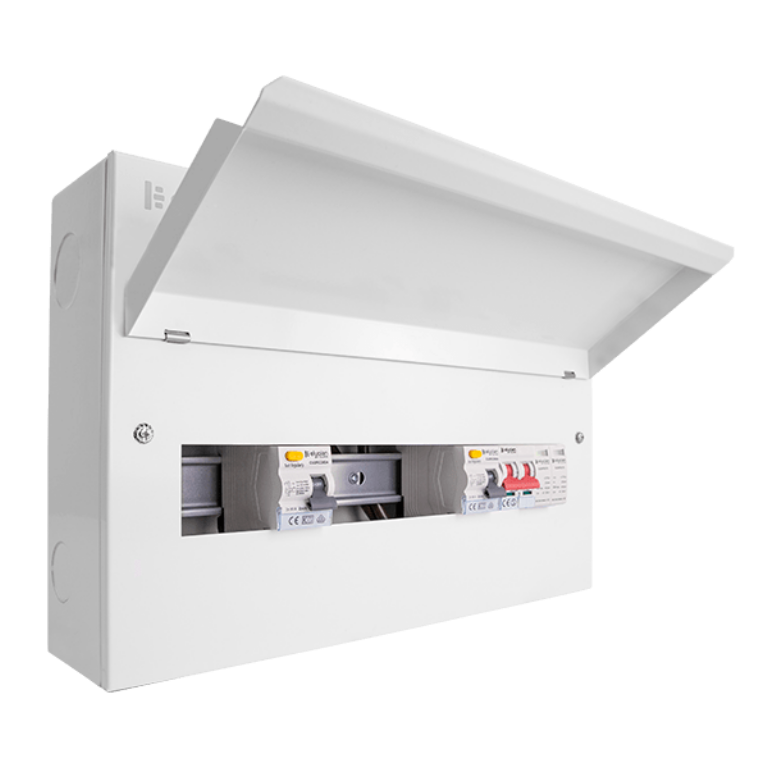 Elucian 6 Way High Integrity Consumer Unit - 100A Mains Switch, 2x80A ...
