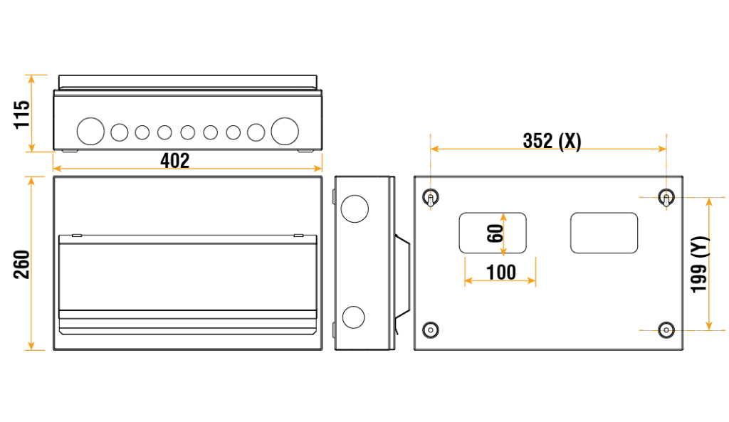 Elucian 10 Way High Integrity Consumer Unit - 100A Mains Switch, 2x80A ...