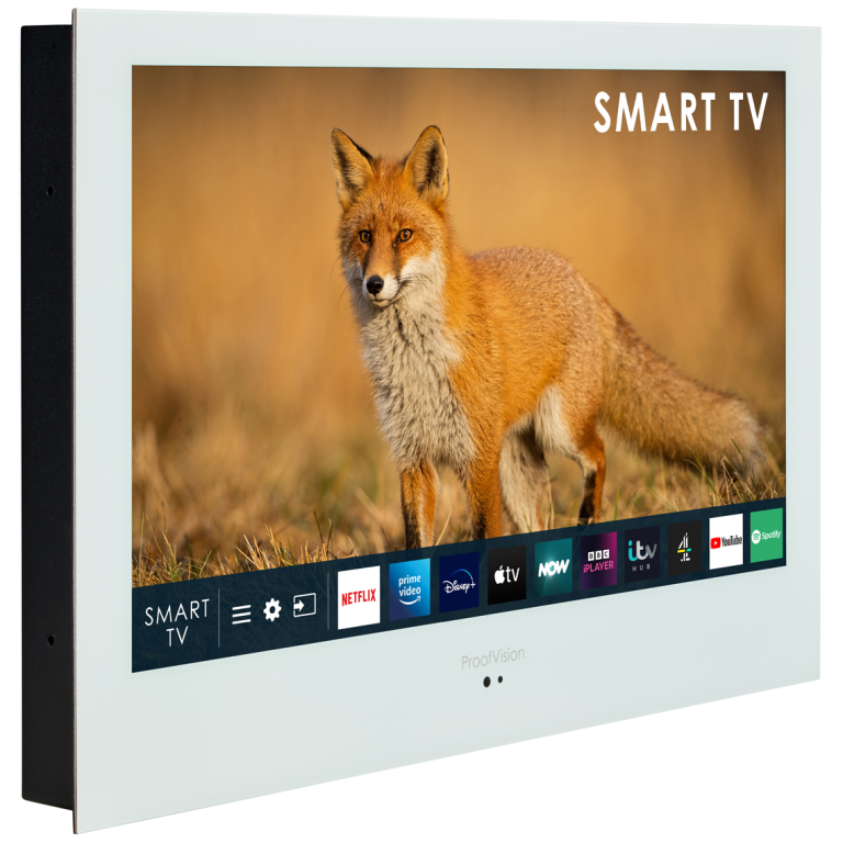 ProofVision Premium Smart 27 Inch Waterproof Bathroom TV with White ...