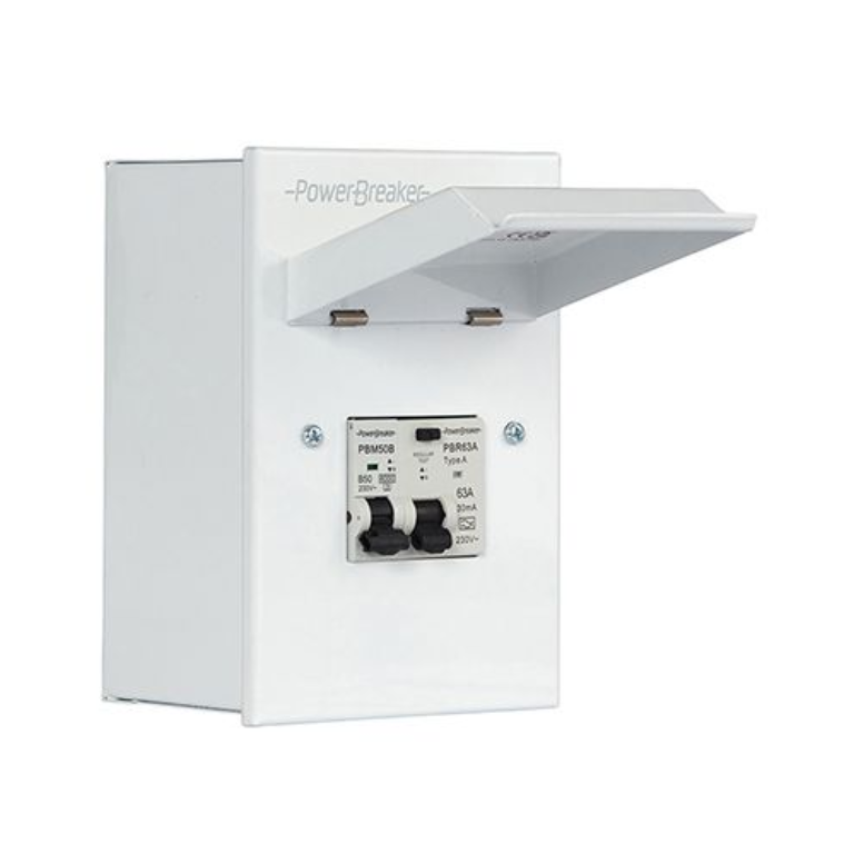 PowerBreaker Fully Populated 3 Module Shower Consumer Unit - 63A RCD ...