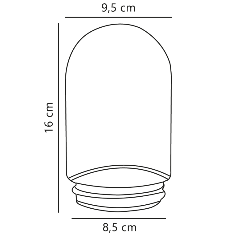 Nordlux Sandblasted Staldglas Accessory | UKES