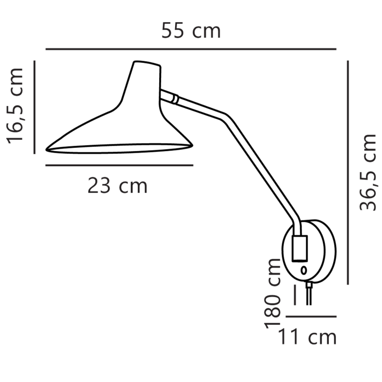 Nordlux DFTP Darci Black Wall Light | UKES