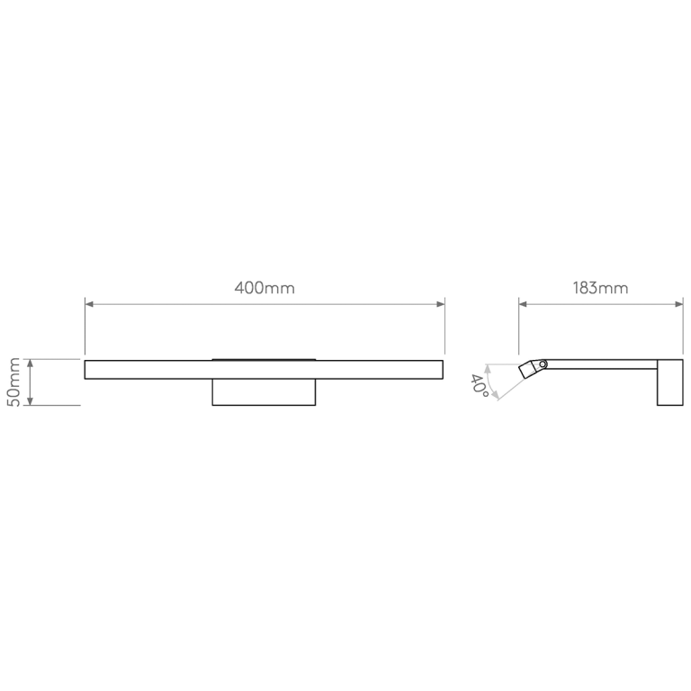 Astro Mondrian 400 Bronze LED Picture Light | UKES