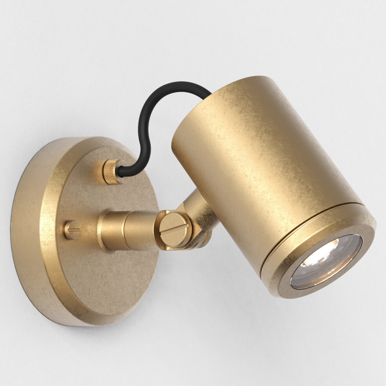Astro Jura Single Spot Solid Brass Spotlight | UKES