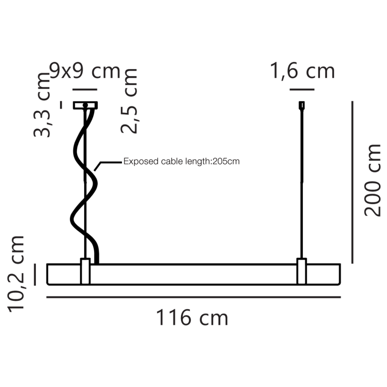 Nordlux Lilt Black LED Pendant Light | UKES