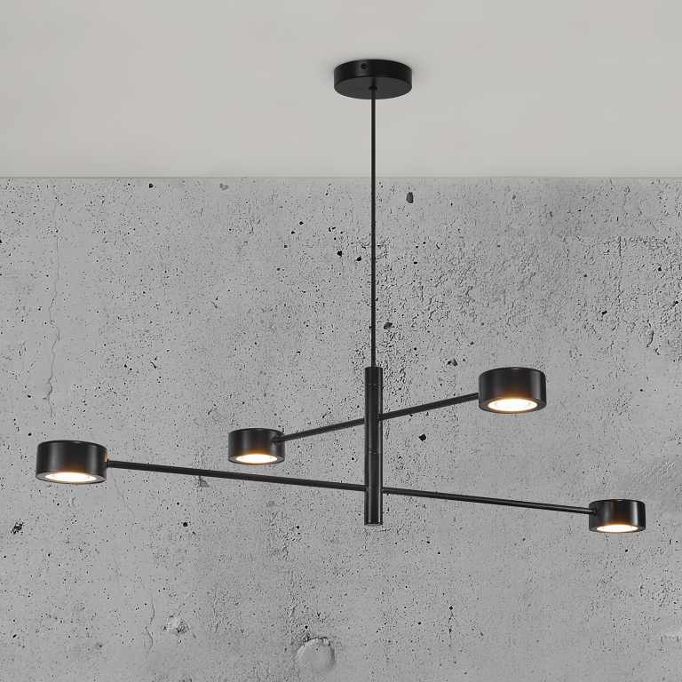 Nordlux Clyde Black LED Pendant Light | UKES