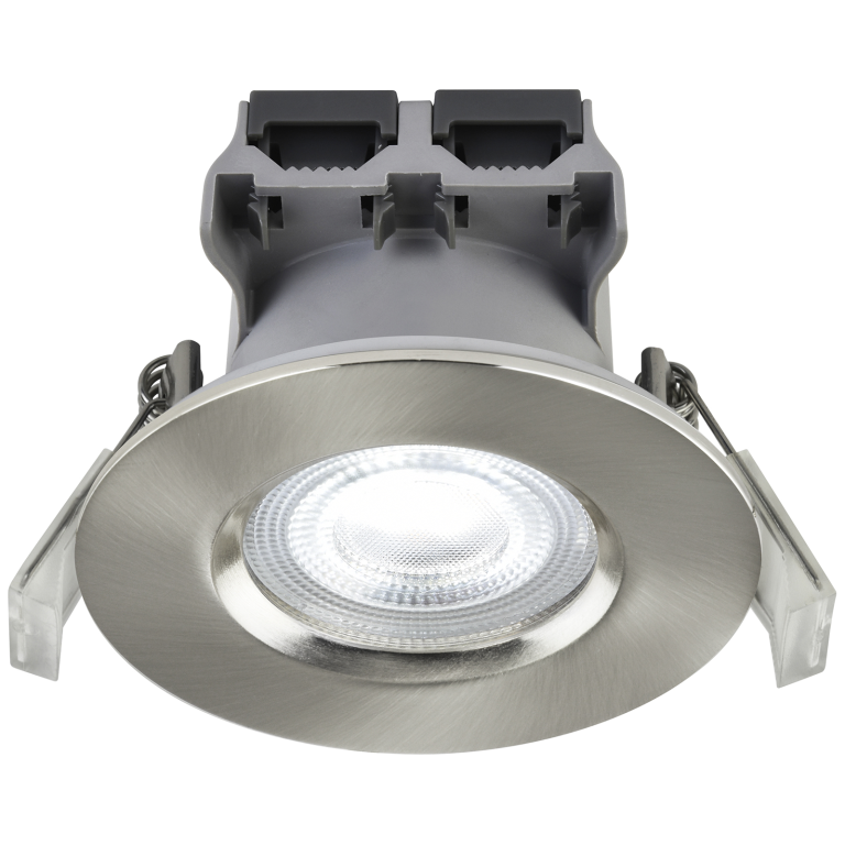 Nordlux Don Smart Colour 4.7W Dimmable Fixed Brushed Nickel Bathroom ...