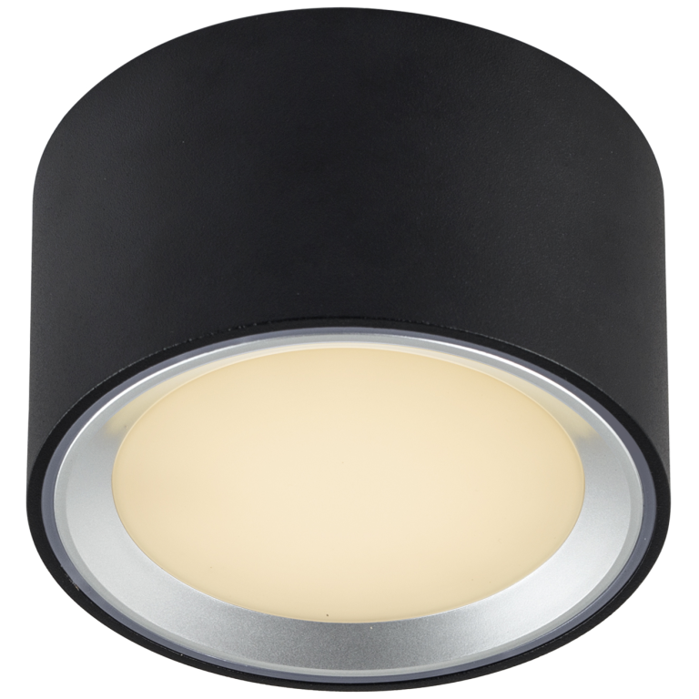 Nordlux Fallon 2700K 3-Step Moodmaker Black/Steel LED Ceiling Light | UKES