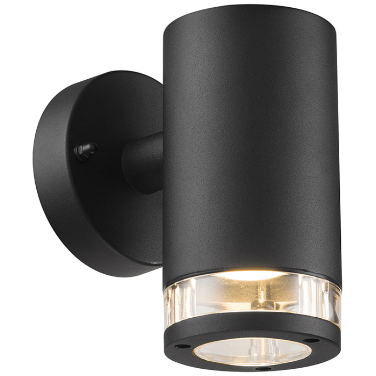 Nordlux Birk Single Black Outdoor Wall Light | UKES