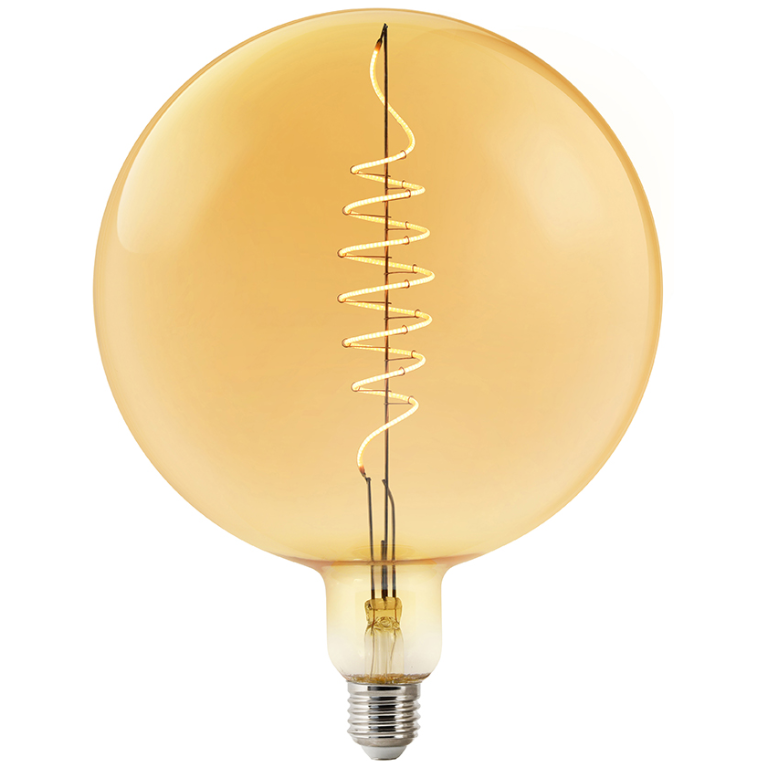 Nordlux Smart 4.7W 2200K Dimmable E27 G200 Amber LED Deco Filament Bulb ...