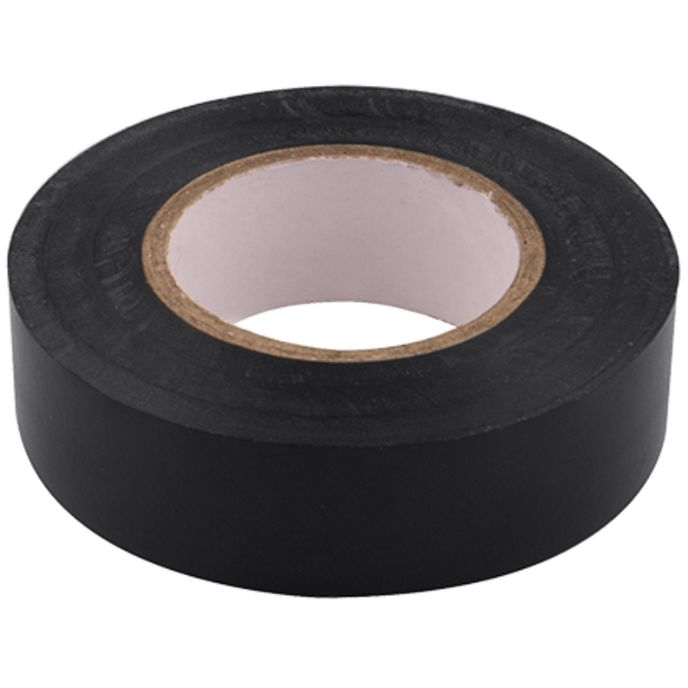 Unicrimp 19mm x 33m Roll of Black PVC Tape | UKES