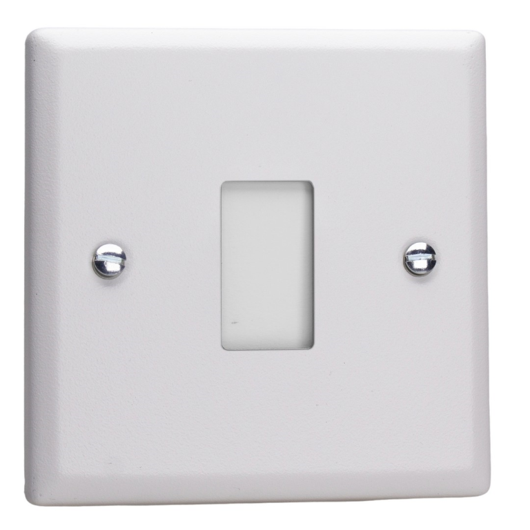 Varilight PowerGrid Urban Chalk White 1 Gang Faceplate | UKES