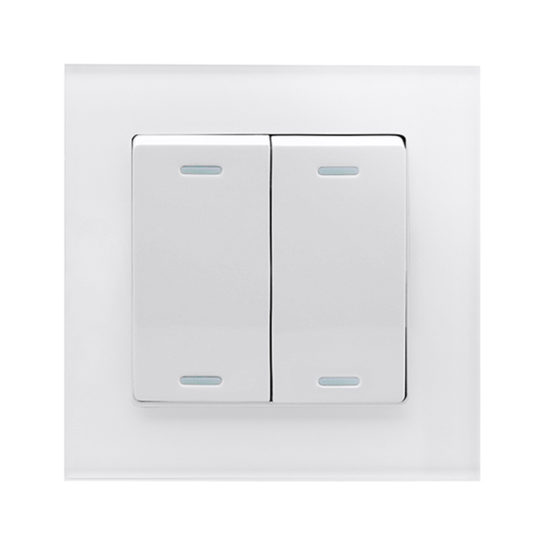 Retrotouch Crystal EnOcean Smart Light Switch with White Glass - Zigbee ...