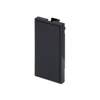 Retrotouch Black Blank Plate Module - 25x50mm | UKES