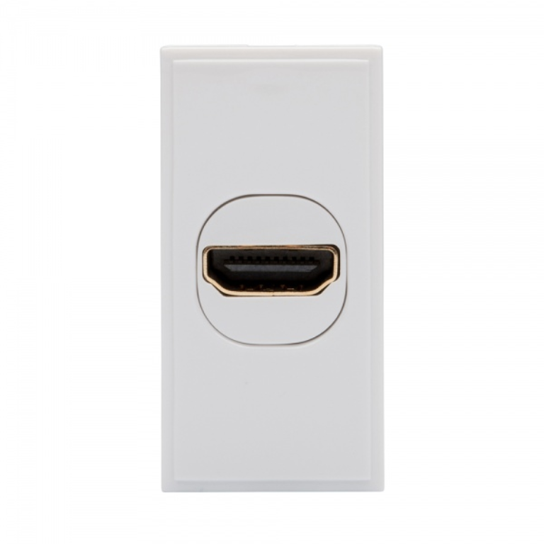 Retrotouch White HDMI Socket Module - 25x50mm | UKES