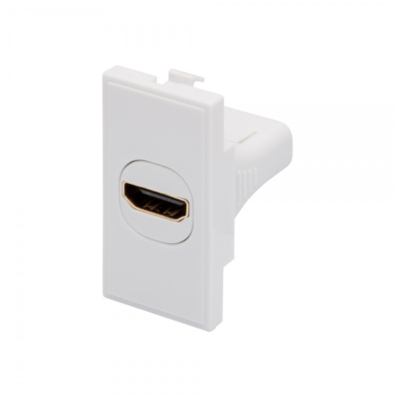 Retrotouch White HDMI Socket Module - 25x50mm | UKES