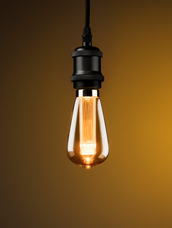 Knightsbridge Luna 3W 1800K Non-Dimmable E27 ST64 Retro LED Bulb | UKES