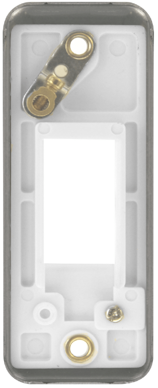 Click Deco Plus Satin Chrome 1 Gang 1 Aperture Unfurnished MiniGrid ...